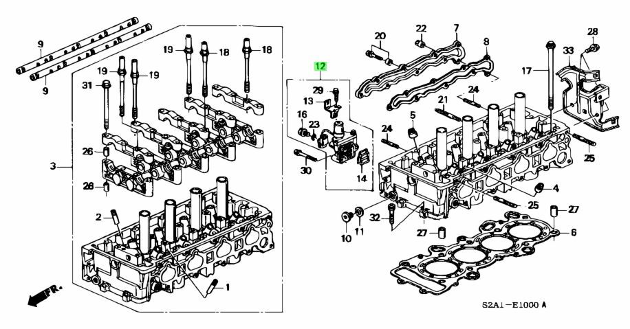 Honda Genuine OEM S2000 VTEC Solenoid Spool Valve | eBay