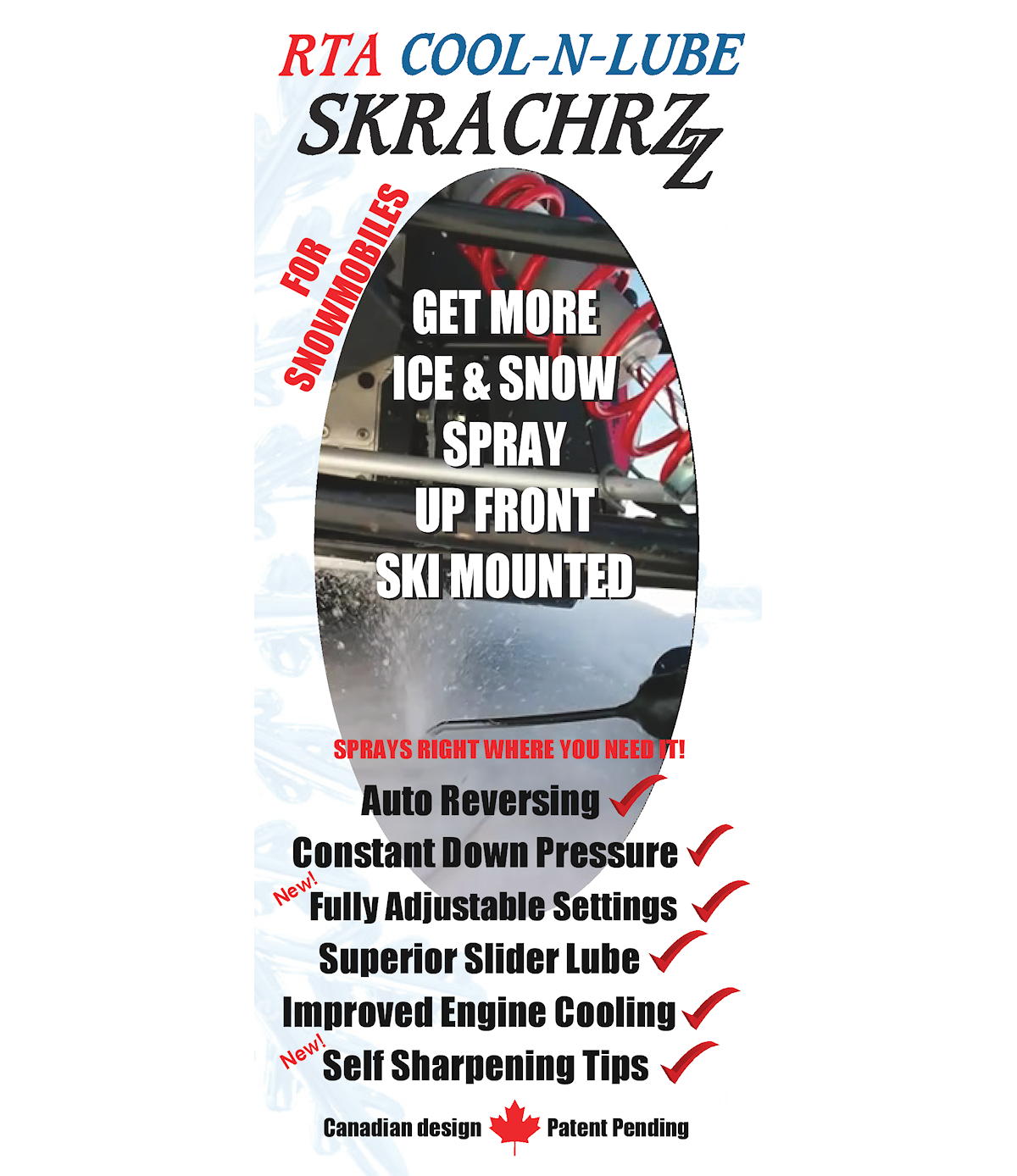 Reversible Ski Mount Style Ice Scratchers for Snowmobiles, Cool and ...