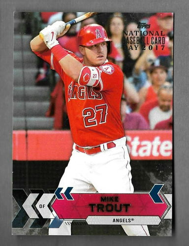 MIKE TROUT 2017 TOPPS NATIONAL BASEBALL CARD DAY PROMO INSERT CARD #GWP ...