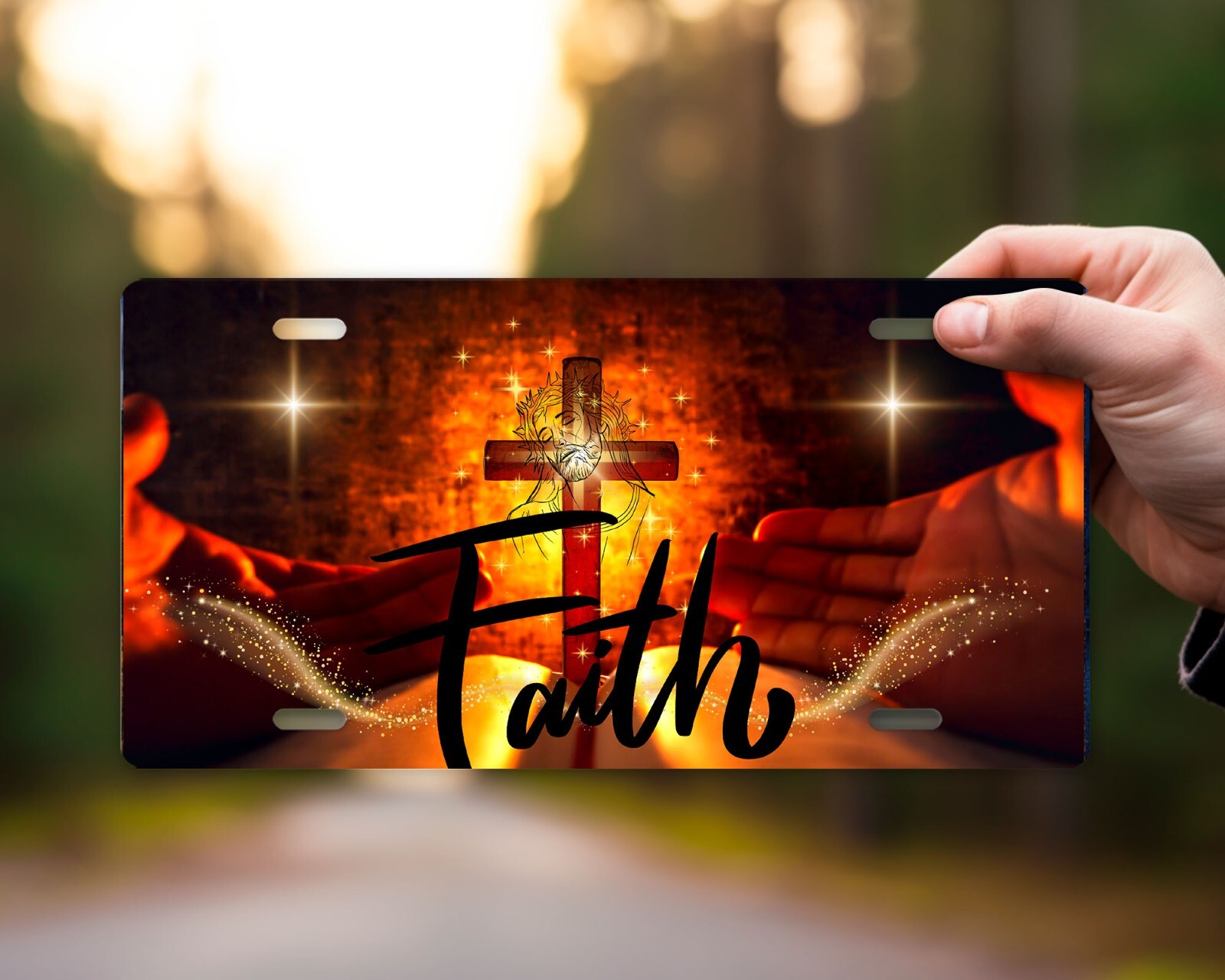 Faith Jesus Aluminum Front License Plate Car Accessory | eBay