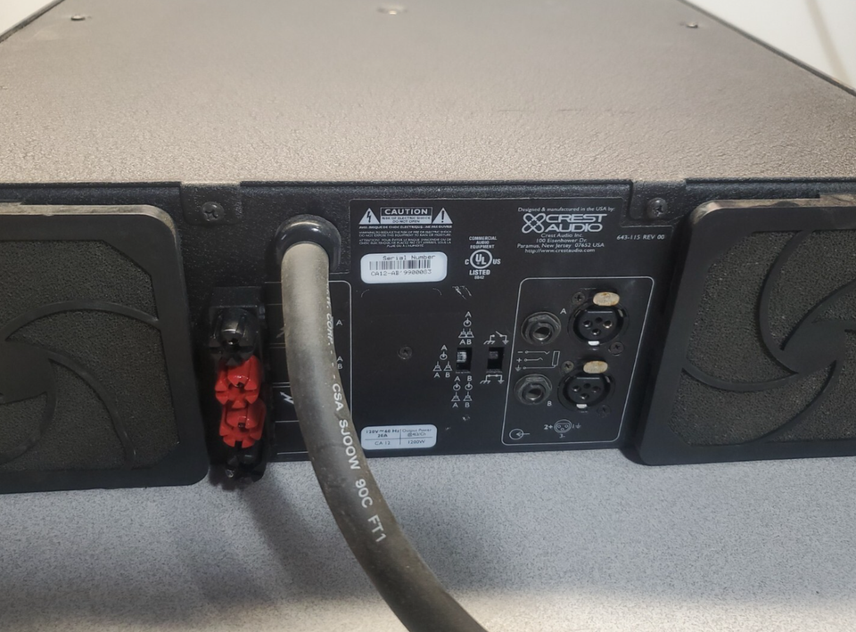 Crest Audio CA12 Commercial Power Amplifier | eBay