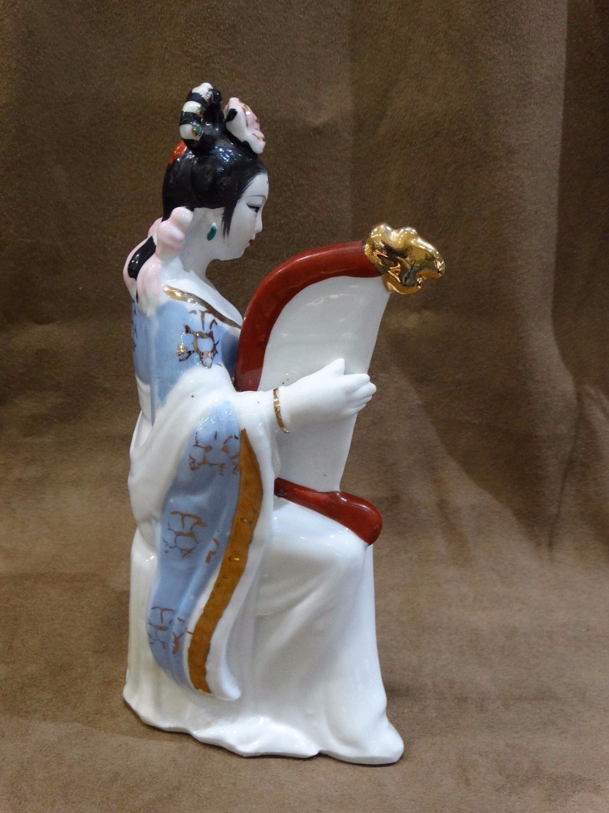 Vintage Beautiful Japanese Geisha Girl Statue Figurine Musician | eBay
