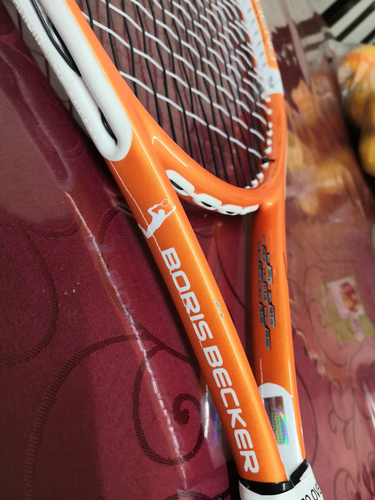 Boris Becker Delta Core 98 head 11.3oz 18x20 4 3/8 grip Tennis Racquet ...