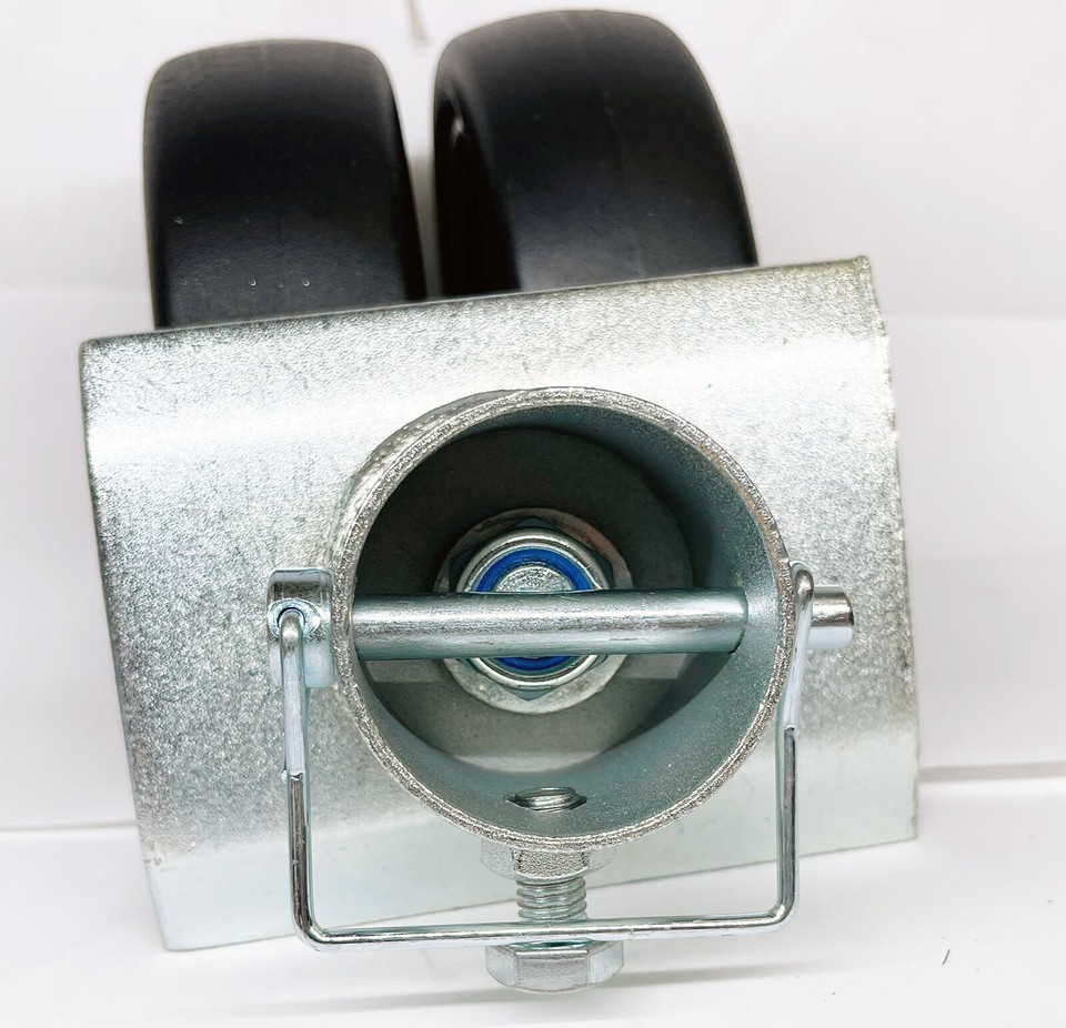 2000lbs Dual Wheel Swivel Caster Trailer Tongue Jack Wheel for Trailer ...