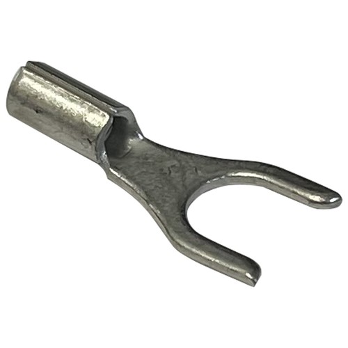 (200) Non-Insulated 22-18 AWG Spade Terminal #10 Fork Uninsulated Wire ...