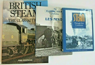 STEAM TRAINS 3 GREAT BOOKS. CLASSIC STEAM.BRITISH STEAM. | eBay