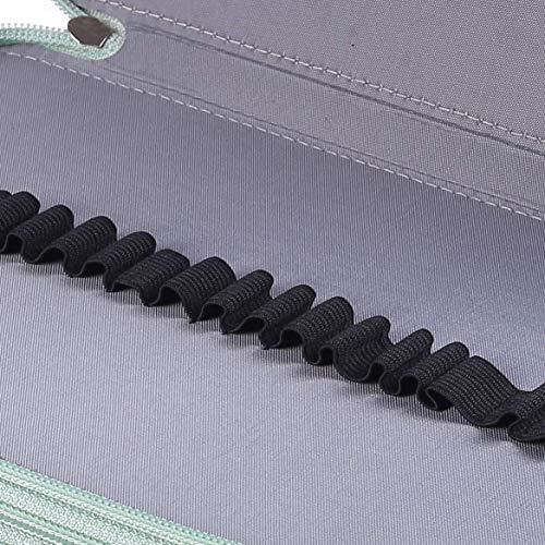 168 Slots Colored Pencil Case With Zipper Closure Large Capacity Oxford ...