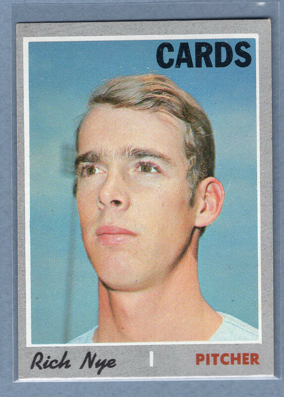 1970 Topps #139 Rich Nye EX-MT GO695 | eBay