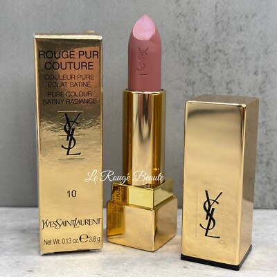 YSL Yves Saint Laurent Rouge Pur Couture Lipstick - 10 Beige Tribute | eBay