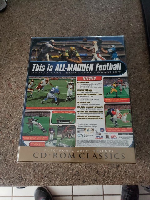 Madden NFL 99 CD-ROM Classics (PC, 1999) for sale online | eBay