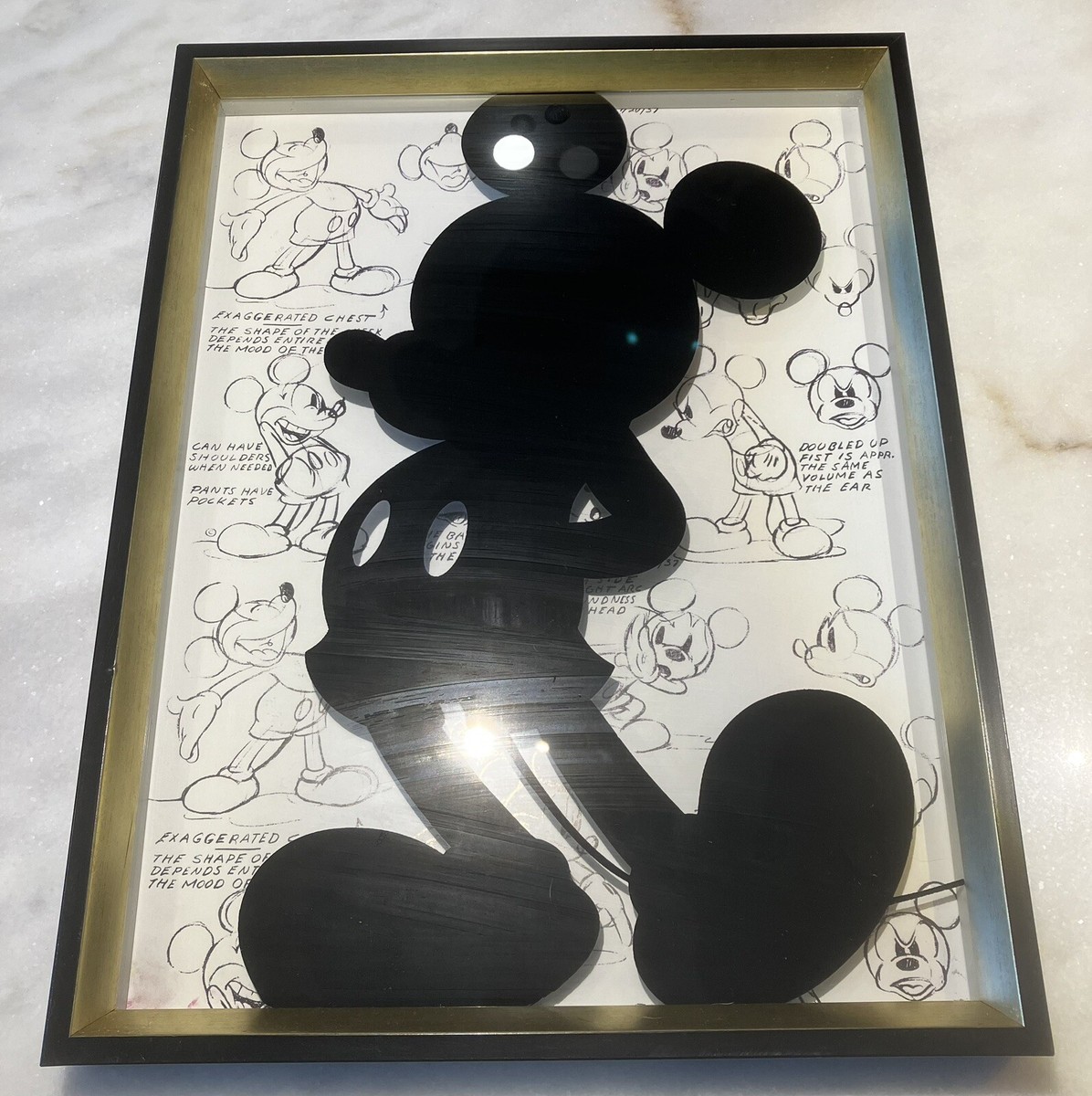 Mickey Head Side Silhouette