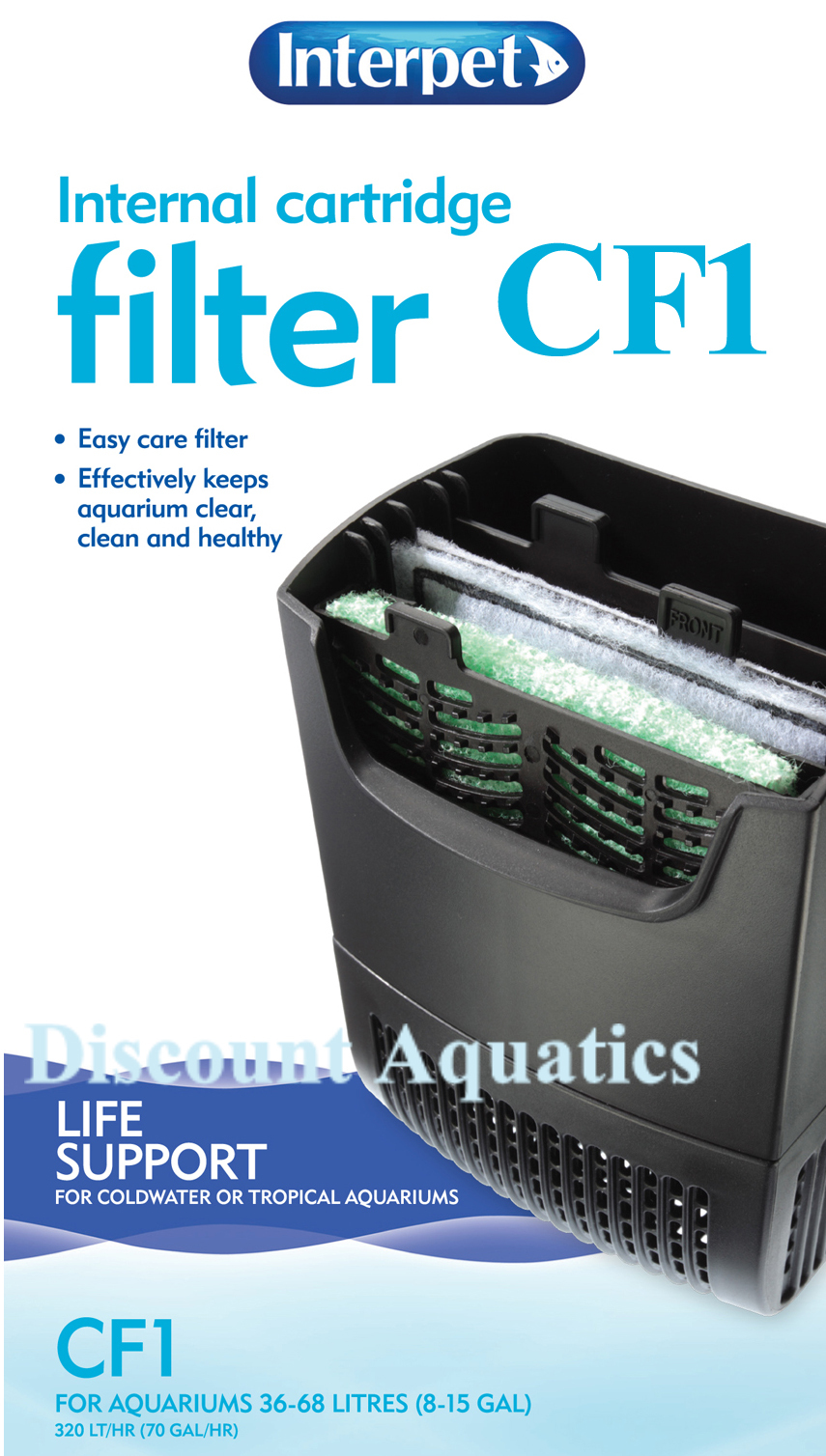 INTERPET CARTRIDGE FILTER SERVICE PACK CF1 CF2 CF3 MEDIA KIT FISH TANK AQUARIUM | eBay