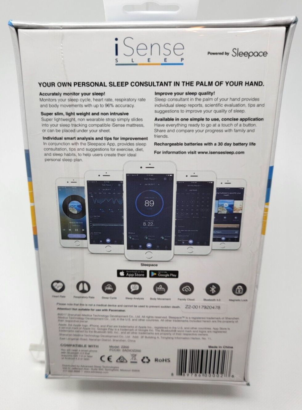 iSense Sleep Reston Smart Sleep Tracker by Sleepace New in Box | eBay