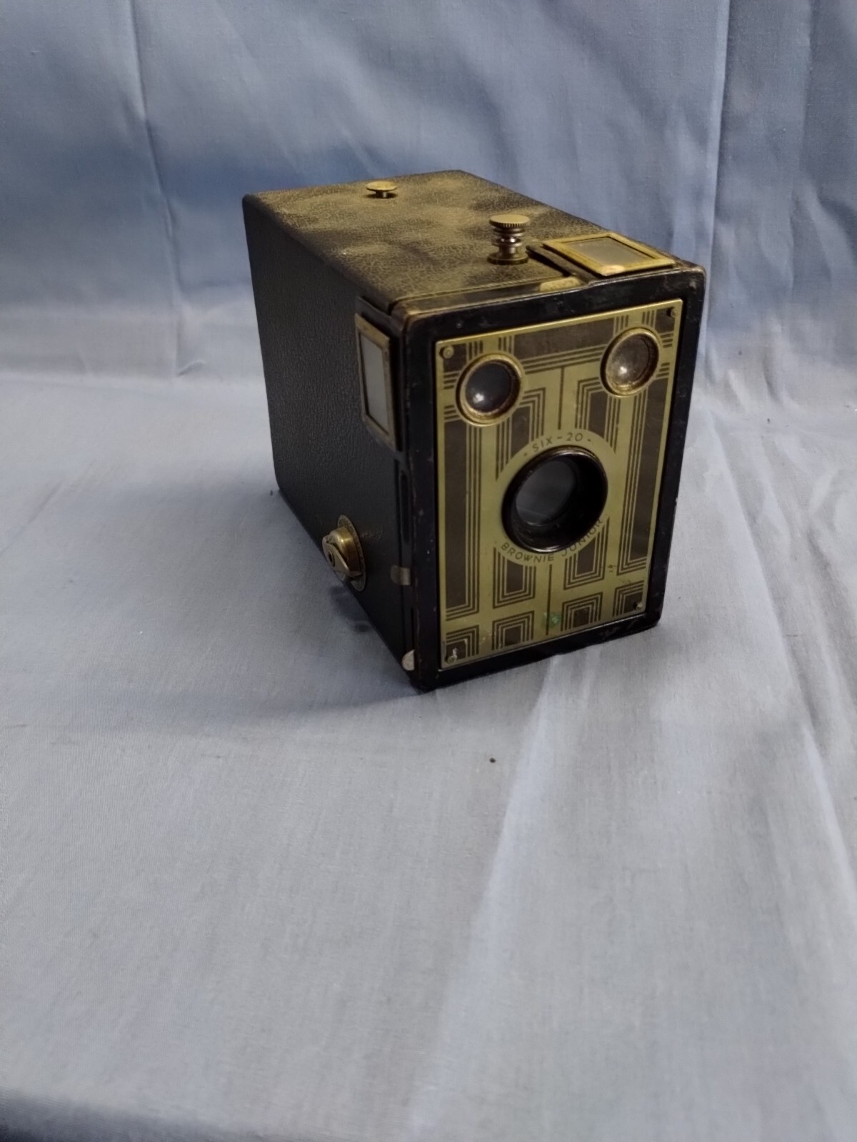 Vintage Kodak Six-20 Brownie Junior Black Art Deco Box Camera | eBay