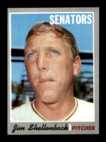 1970 Topps #389 Jim Shellenback EX/EX+ Senators 559153 | eBay