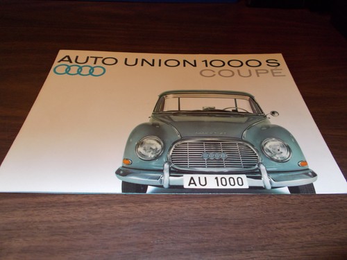 1960s Auto-Union 1000S Coupe Color Sales Brochure | eBay
