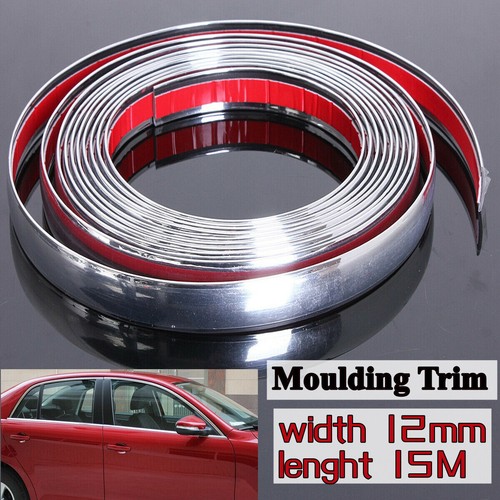 Car Chrome Moulding Trim Strip Door Edge Guard Seal Protector Bumper ...