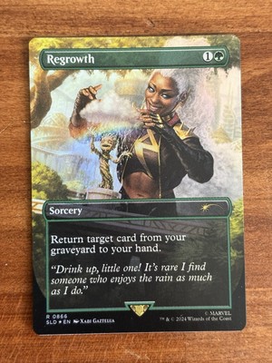 1x Regrowth, Foil, Marvel Storm Secret Lair Bonus Card, MTG NM | eBay