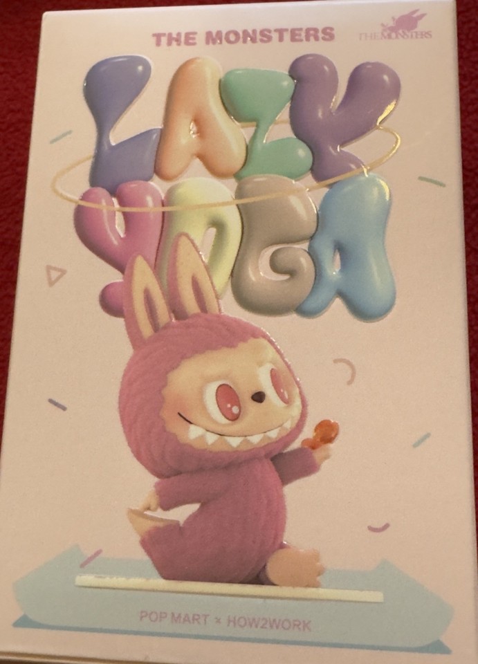 POP MART Labubu The Monsters Lazy Yoga Series Figure Confirmed Sweating ...