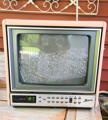 Vintage PINK Zenith CO920K 9" Portable CRT TV Retro Gaming WORKING | eBay