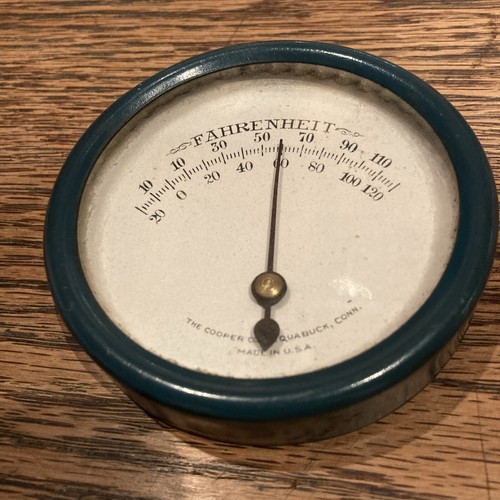 Vintage Cooper Thermometer Co. Fahrenheit Temperature | eBay