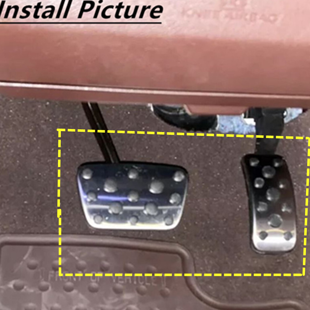 2PC STEEL GAS BRAKE PEDAL PAD COVER SET TRIM FOR LEXUS RX350 RX450H ...