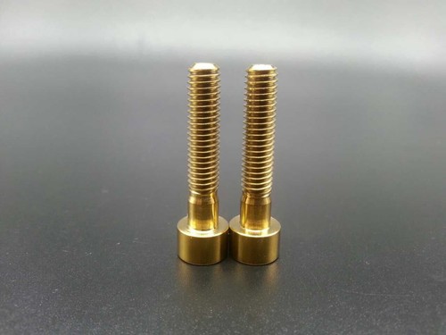 2pcs M6X30 Titanium Ti Socket Cap Head Bolts Allen Hex Screw Gold Black ...