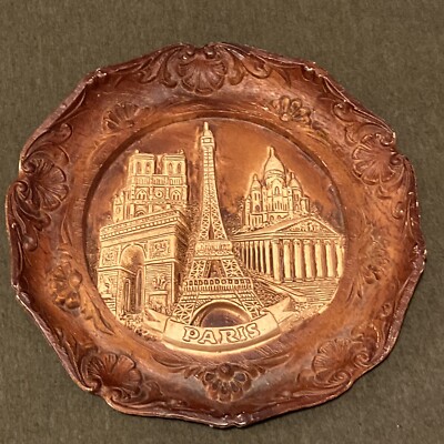 Paris France Decorative Plate Depose 9" Diameter | eBay
