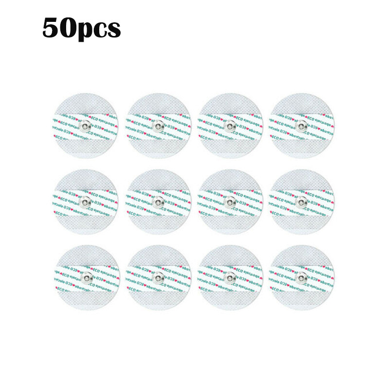 50pcs Medical Electrode Pads for ECG EKG Machine Heart Monitor,AG/AgCl ...