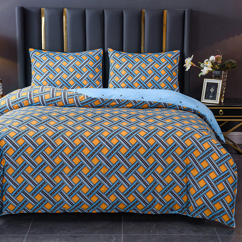 Vintage Stripe Doona Cover Set Duvet Cover Bedding Pillowcase Single ...