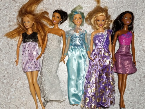 Bag Of Barbies Lot Of 5. For Re-paint, Re-root, Body Mods, TLC Project ...