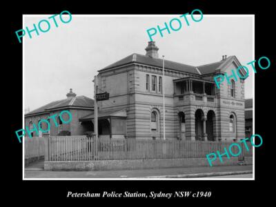 OLD 8x6 HISTORIC PHOTO OF PETERSHAM SYDNEY NSW THE POLICE STATION c1940 ...
