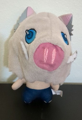 Demon Slayer Small Mascot Plush Charm Keychain Doll Inosuke Hashibira ...