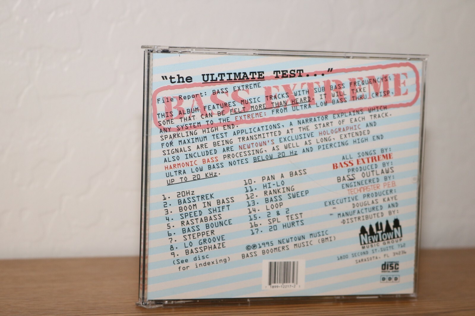 BASS EXTREME (1995) CD Self-Titled Bass Outlaws Miami Hip Hop Electro ...