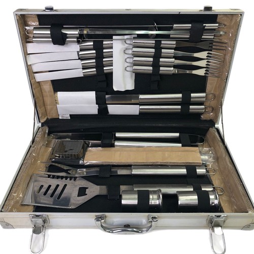 Bud Light Briefcase And Grill Set Silver Branded Tools | eBay