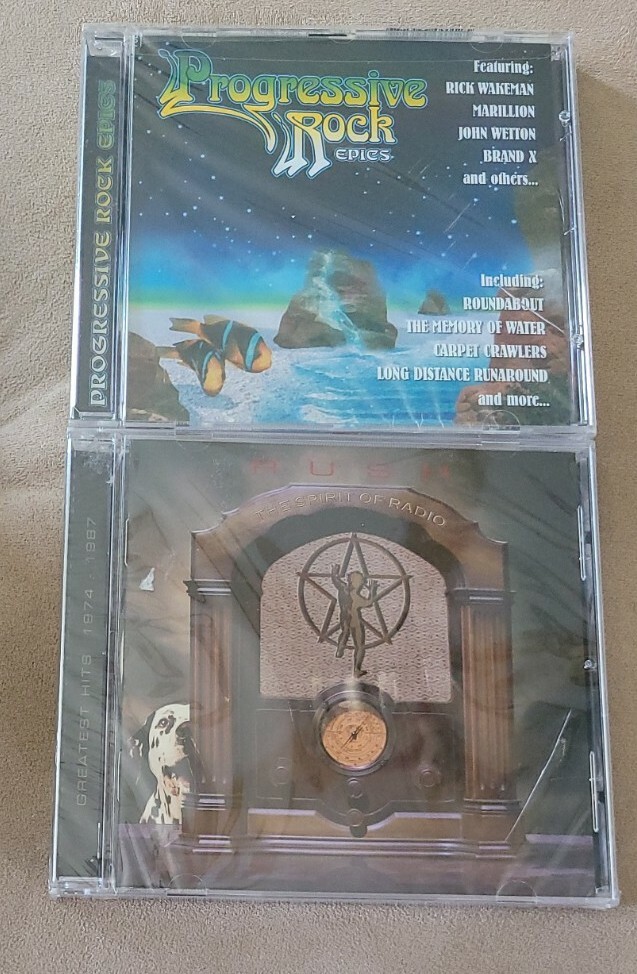 Progressive Rock Epics & Spirit of Radio CD LOT Rush YES Nektar BRAND ...