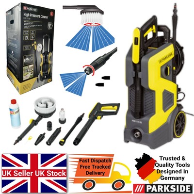 Parkside 2400W High Power Pressure Washer Jet Wash Car Patio Cleaner ...