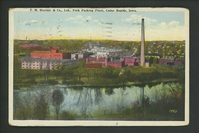 Industry Food Meat Packing postcard Cedar Rapids, Iowa T.M. Sinclair ...