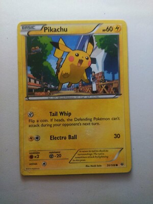 Pokemon Card - Pikachu 20/108 Rare Evolutions Deck Exclusives J&M ...