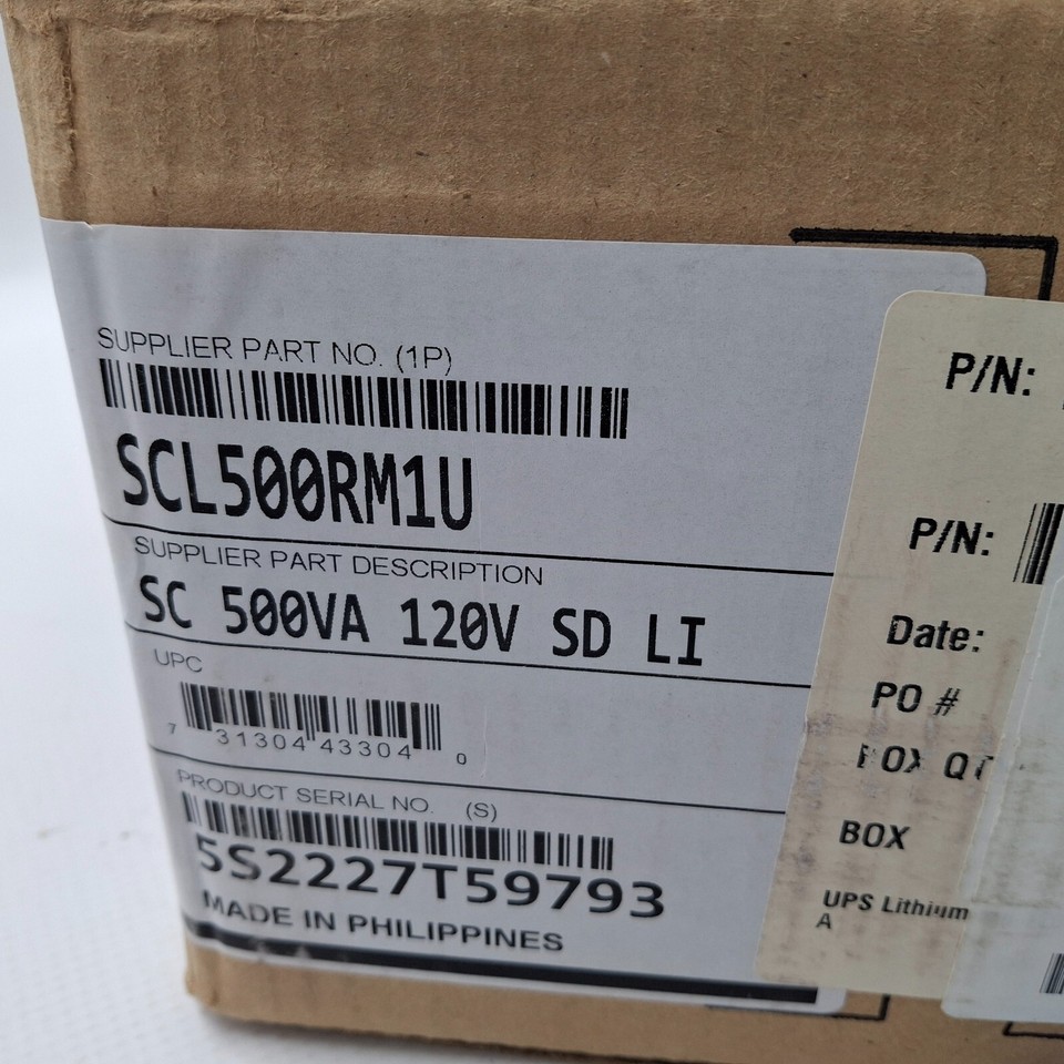 APC SCL500RM1UC Lithium Ion UPS Battery Backup Surge Protector 500VA | eBay