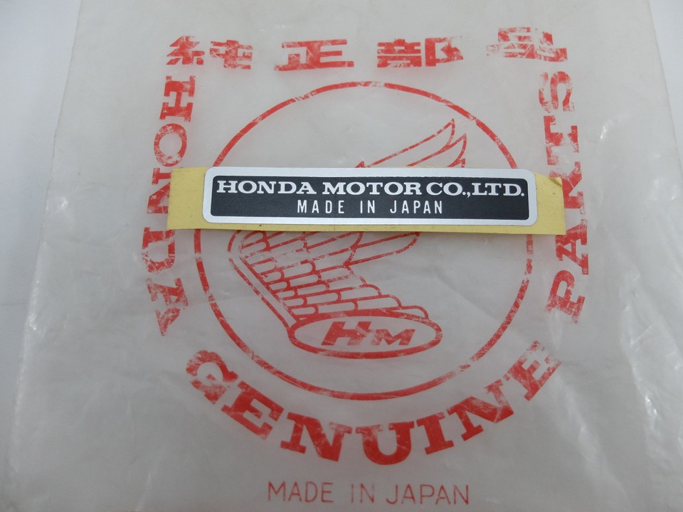 Honda Sticker Decal Label CL77 Z50 S90 CT90 CB160 CA175 CL175 QA50 ...