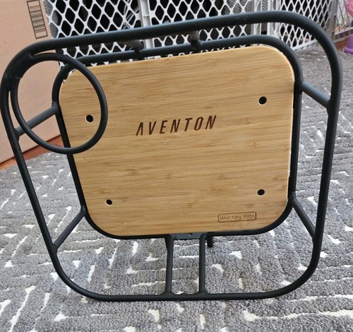 New Aventon Bamboo & Metal Bicycle Front Cargo Rack With Cup Holder ...