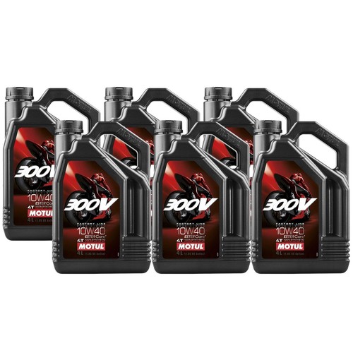 Motul 300V FL ROAD RACING 100% synthetic 4Stroke 10W40 24L Engine Motor ...