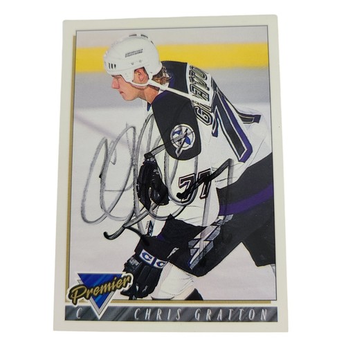 1994 Chris Grattan Premier Hockey Card New Jersey Devils | eBay