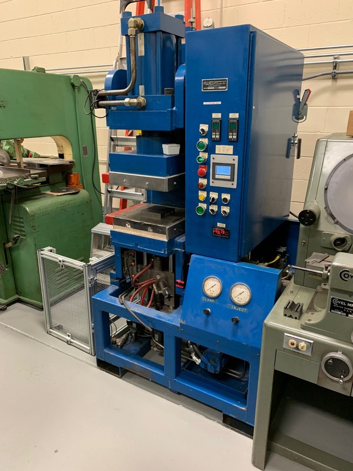 Wabash 75 ton heated platen Compression/Transfer Molding Press Silicone ...