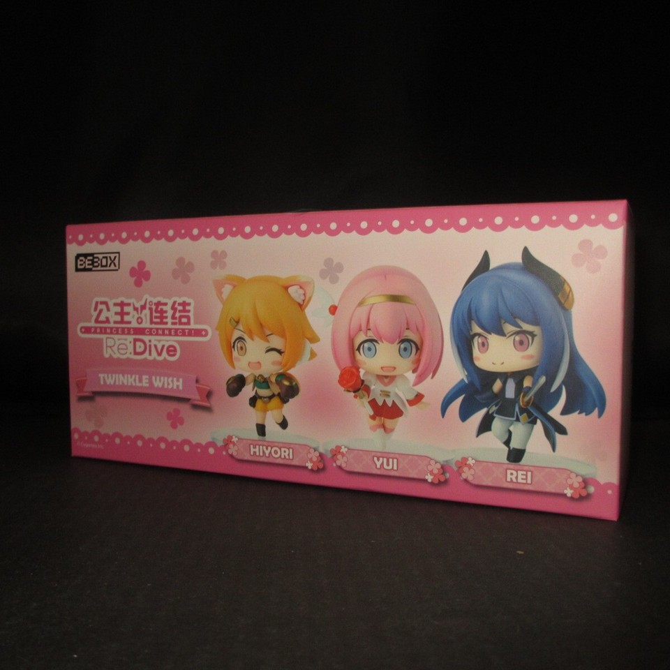 Yui, Hiyori and Rei mini Figure set Princess Connect! BeBox from Japan ...