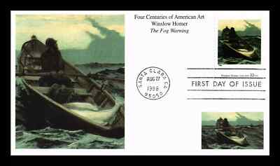 WINSLOW HOMER FOG WARNING 4 CENTURIES AMERICAN ART 1998 MYSTIC CACHET ...