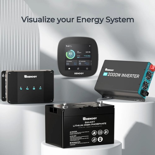 Renogy ONE Core Energy Monitoring Panel All-in-one Off-Grid Battery ...