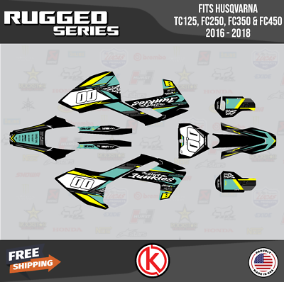 Graphics Kit for Husqvarna TC125 FC250 FC350 FC450 2016 2017 2018 ...