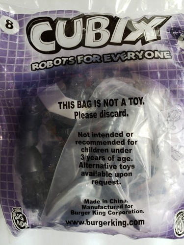 Vintage Burger King Meal Toy: #8 Cubix Robots Promotion | eBay
